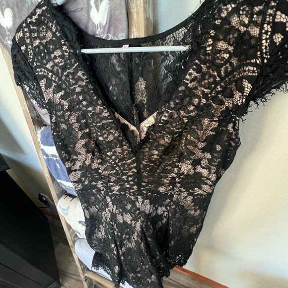 Dresses | Formal Lace With Nude Underlay Dress | Poshmark